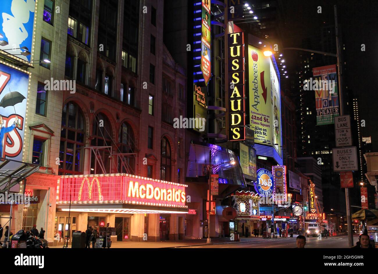 New York, USA - November 22, 2010: Times Square at night, a major ...