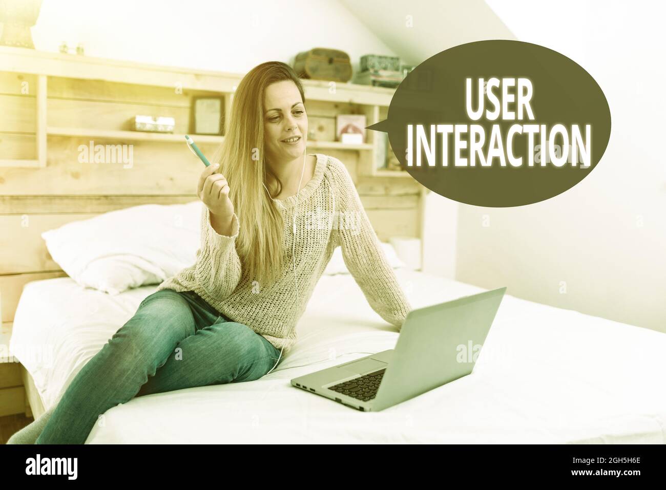 Writing displaying text User Interaction. Business approach the conduit ...