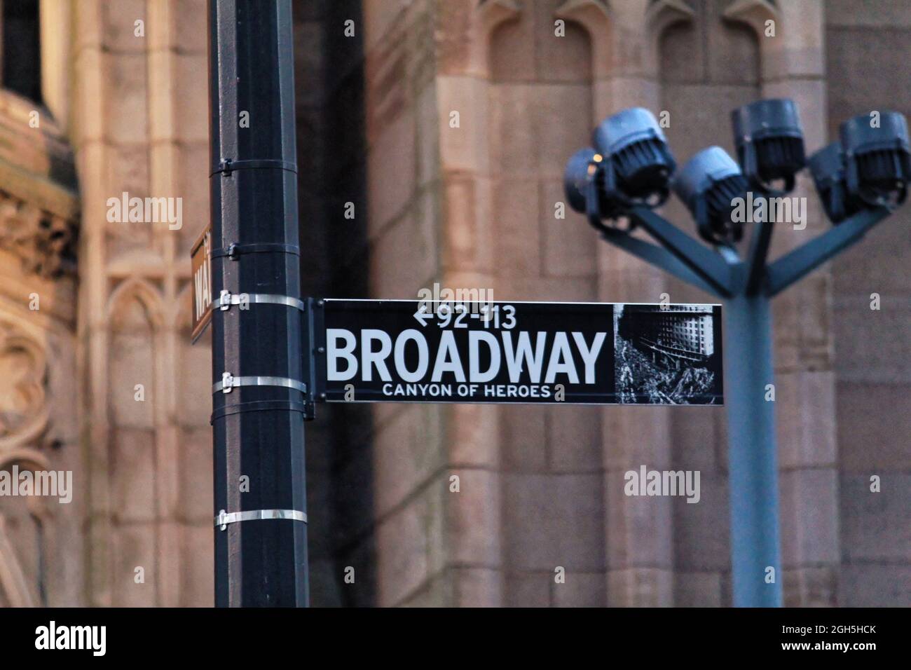 Broadway street sign in Manhattan, New York City Stock Photo - Alamy
