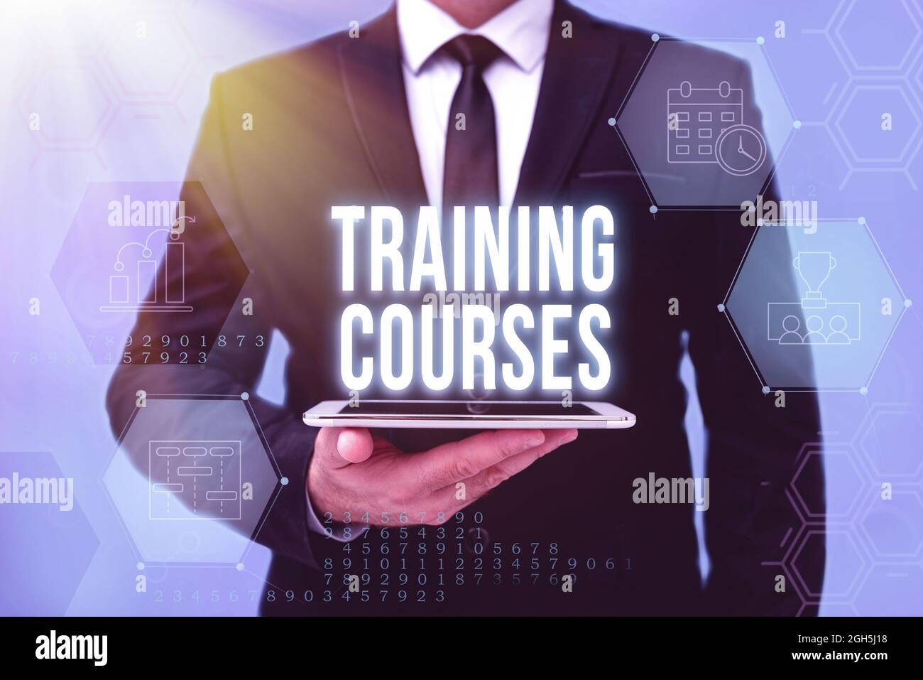 Conceptual display Training Courses. Business idea lessons to teach the skills and knowledge for ...