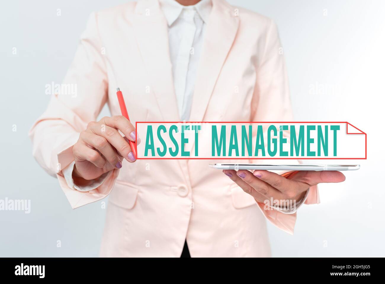 Hand writing sign Asset Management. Business approach managed ...