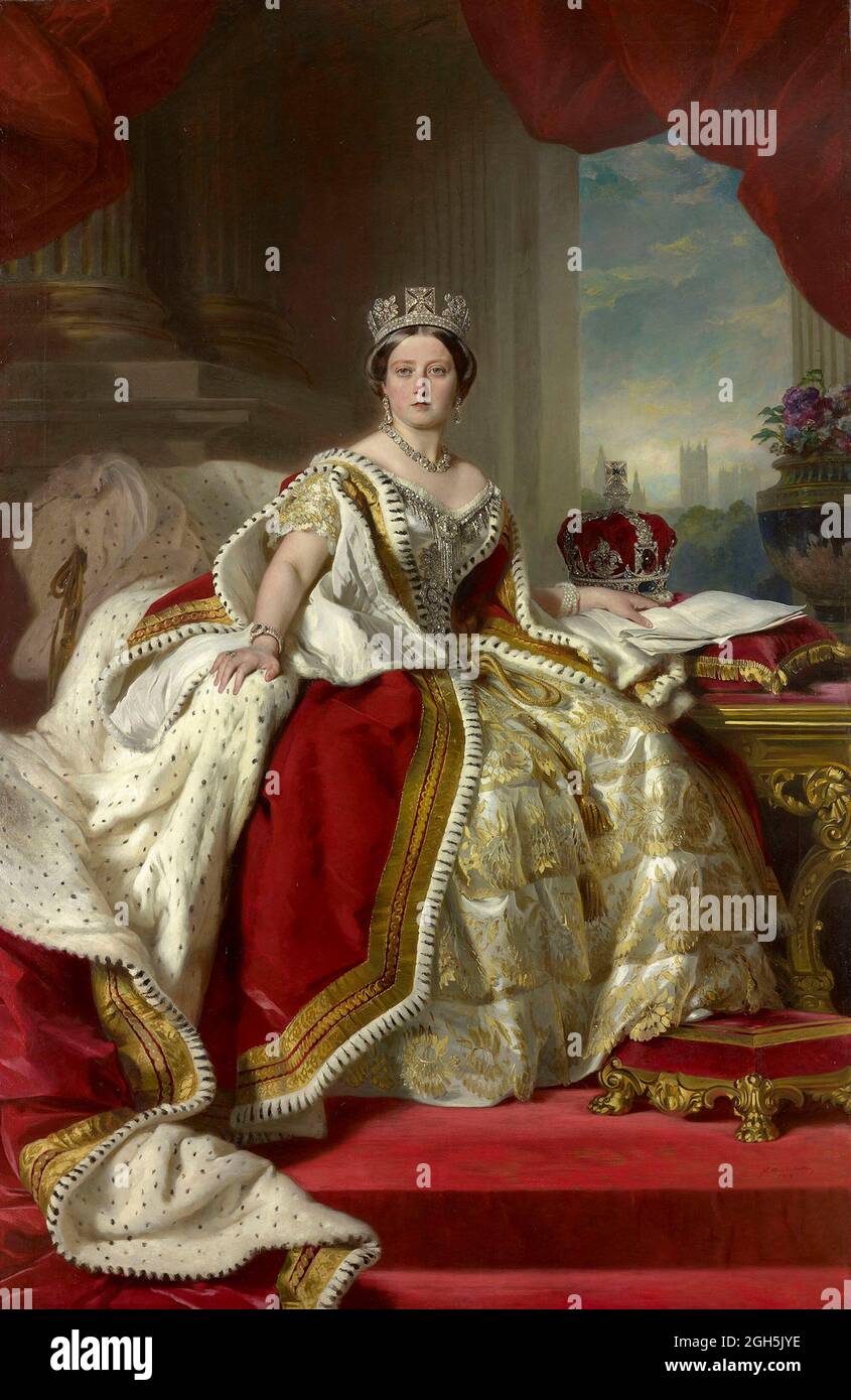 Victoria portrait winterhalter hi-res stock photography and images - Alamy