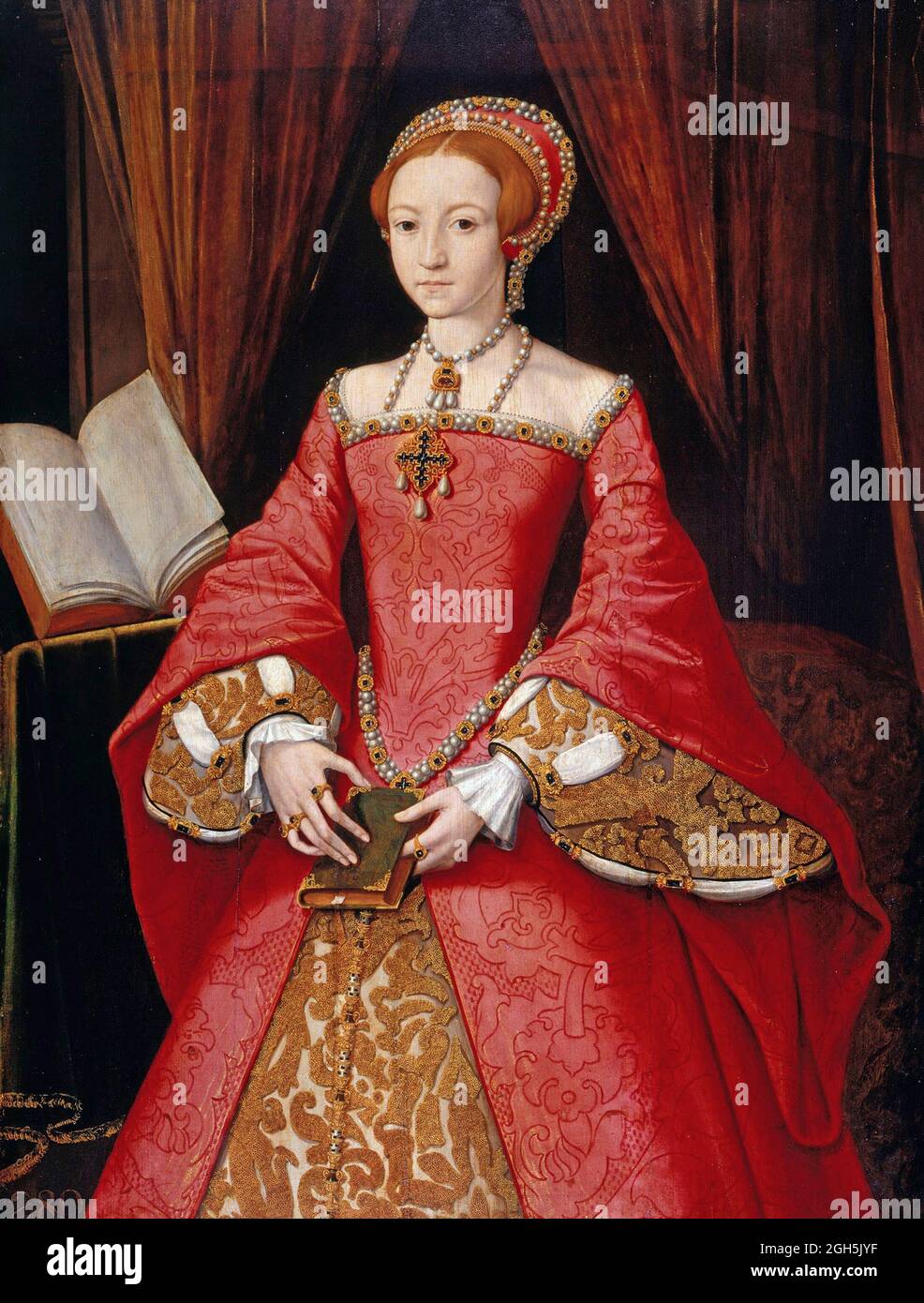 A portrait of Princess Elizabeth who became Queen Elizabeth I who was ...