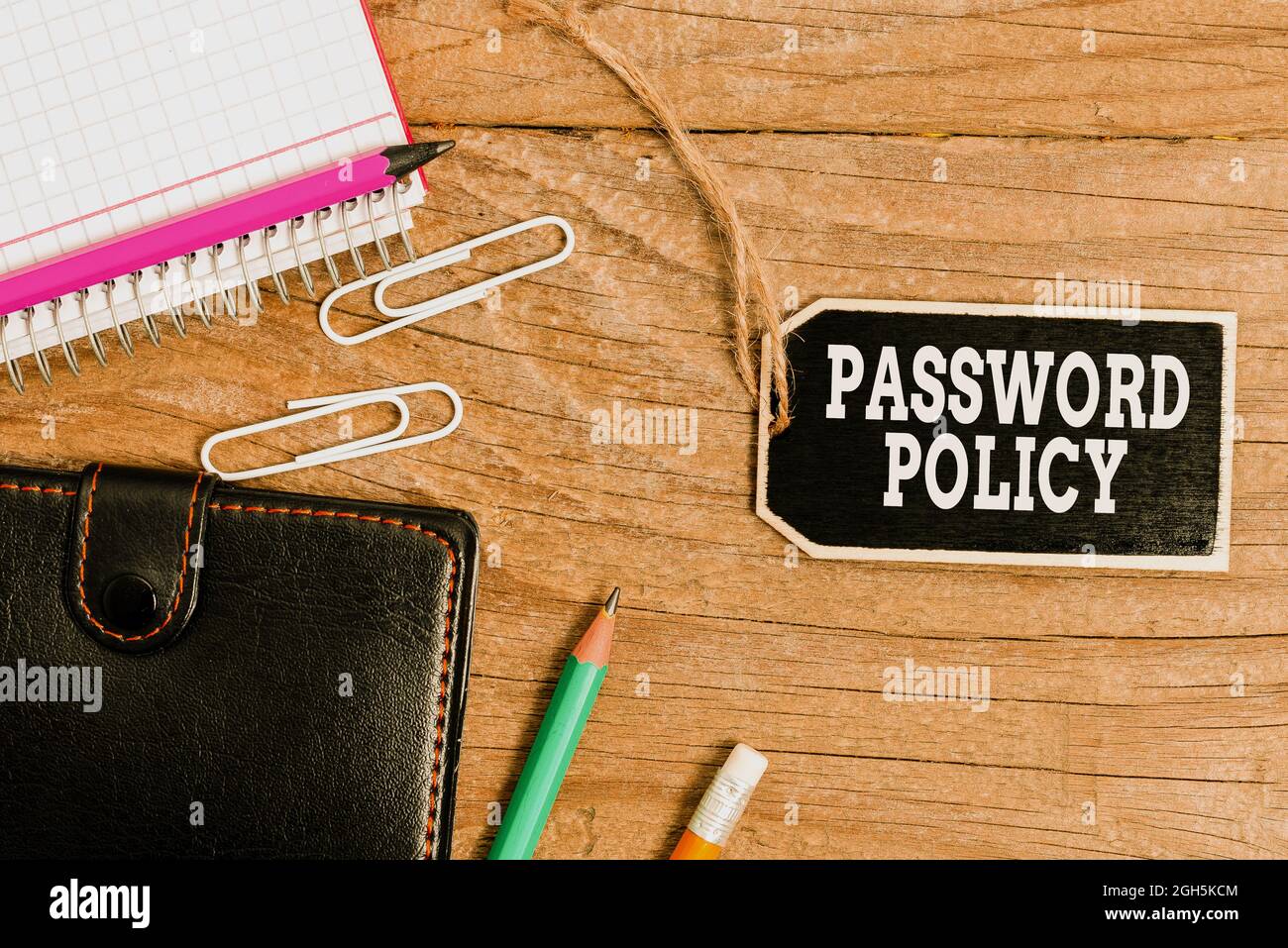 Hand writing sign Password Policy. Concept meaning first line of ...