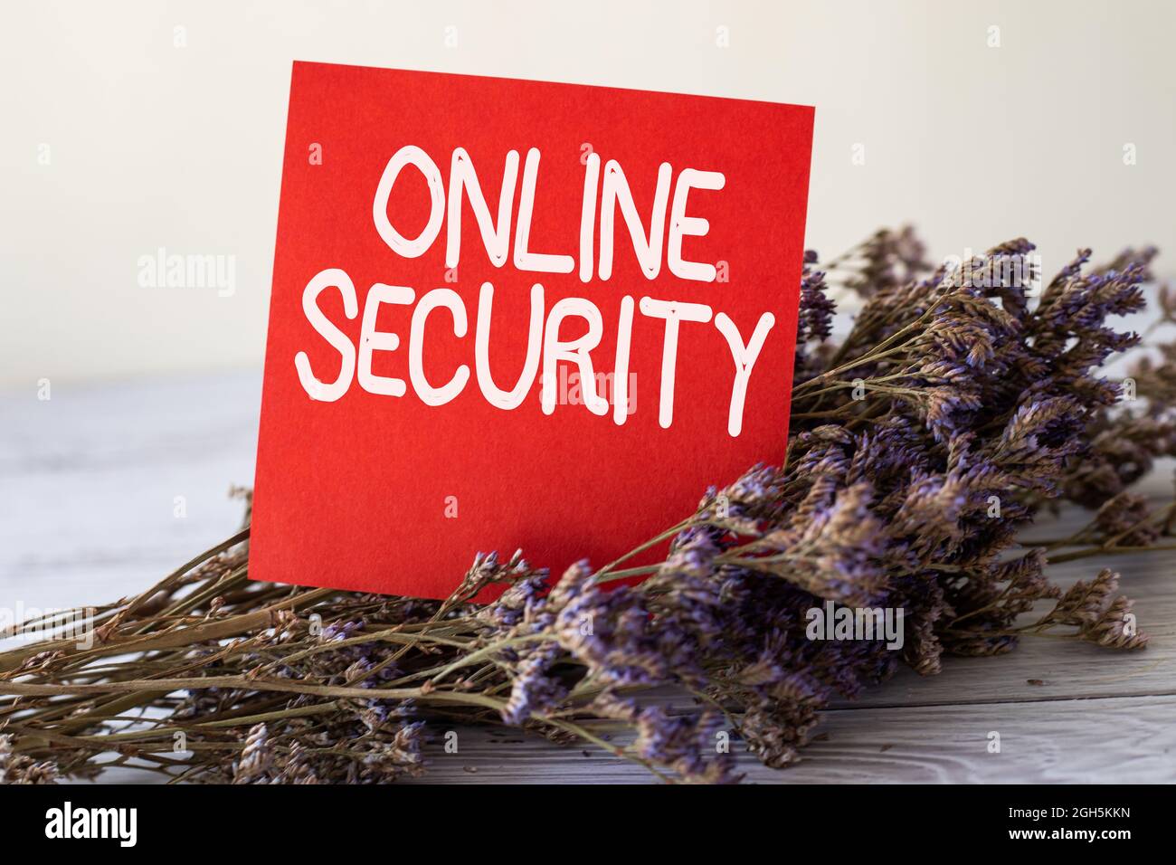Inspiration showing sign Online Security. Word Written on act of ...