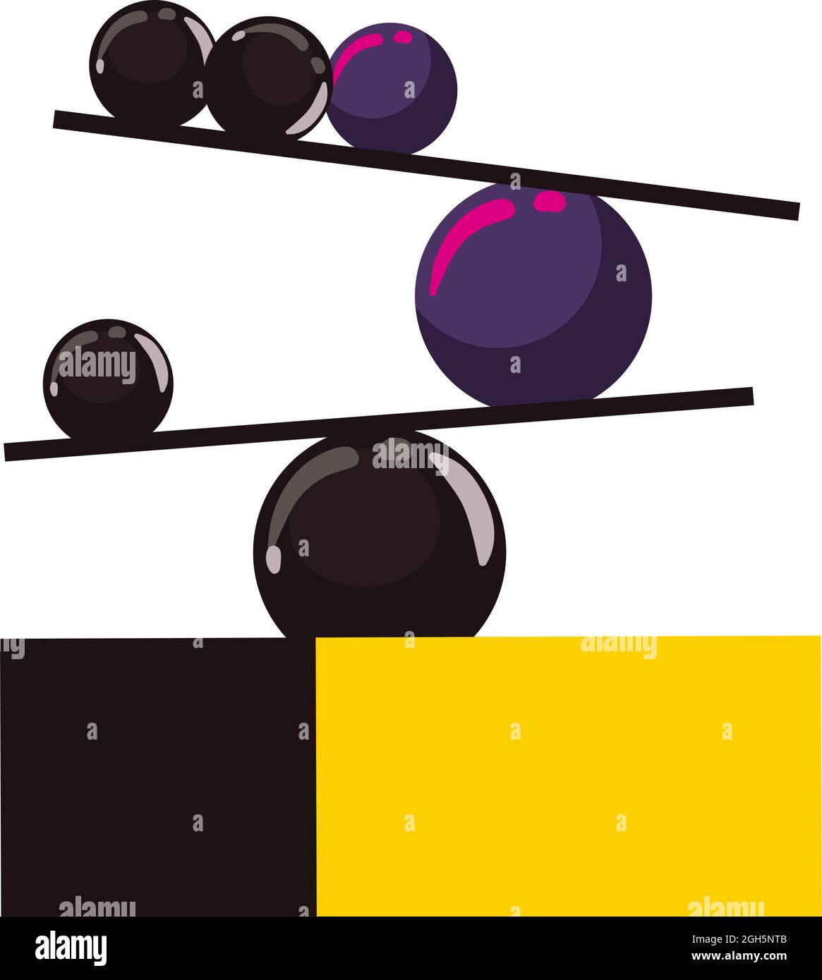 balls in balance concept icon Stock Vector Image & Art - Alamy