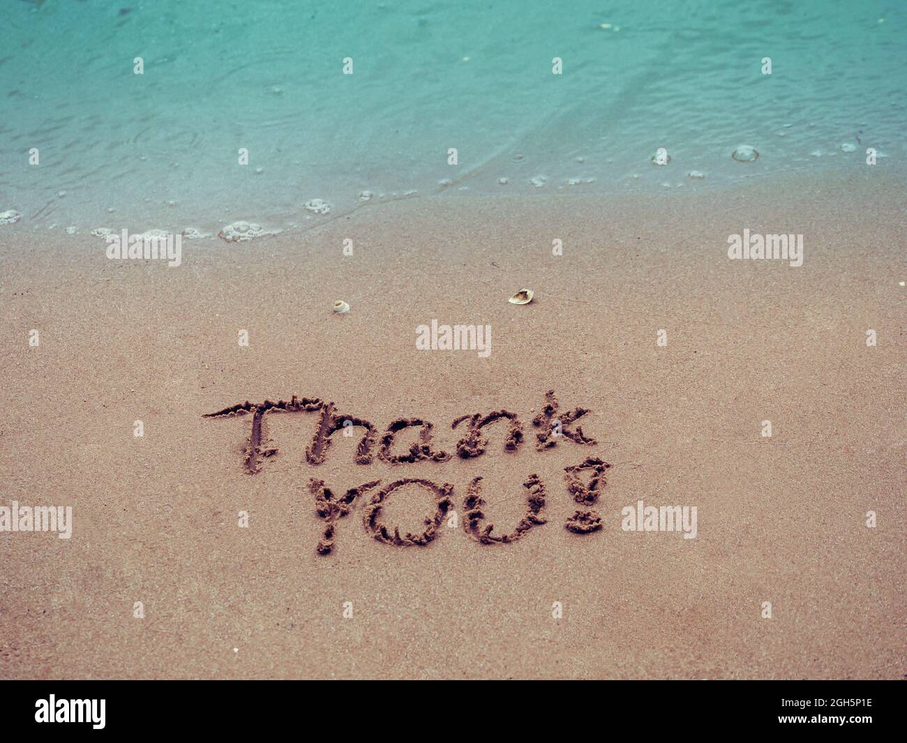 thank you for words written or drawn on the clean sand of the beach ...