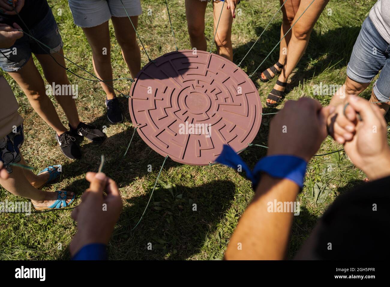 Teambuilding game for group of people for getting team spirit and ...