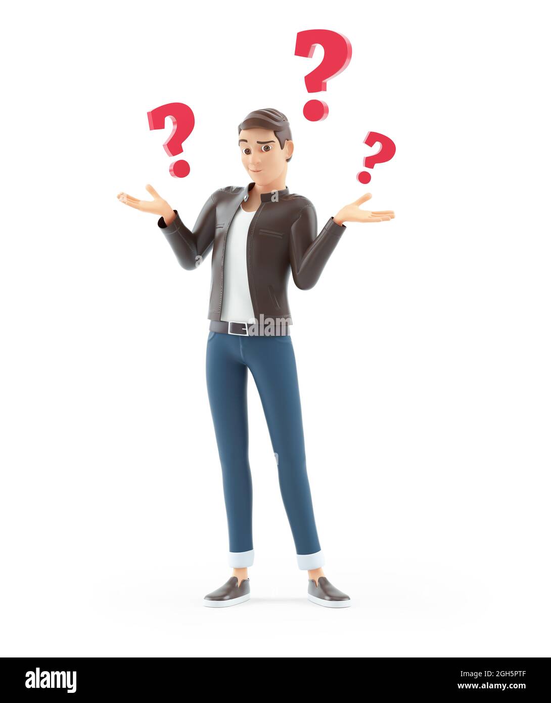 3d red question mark graphics hi-res stock photography and images - Alamy