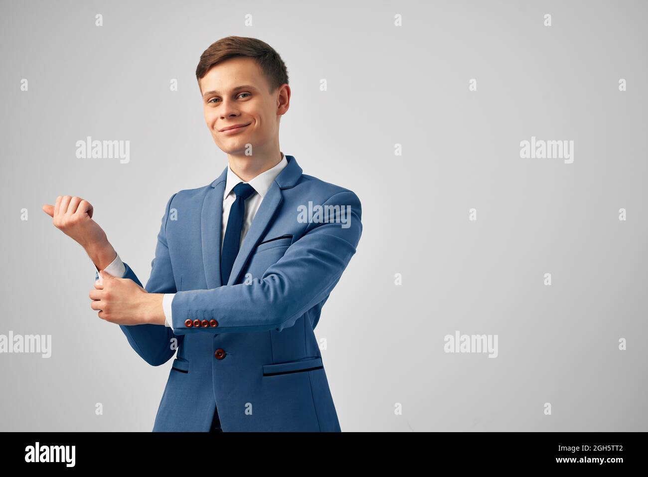 business man in suit self confidence manager office posing Stock Photo ...