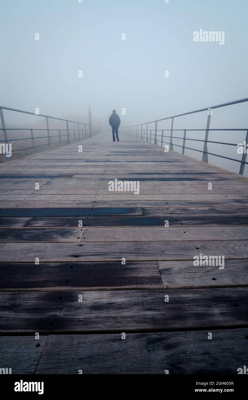 Thick fog person hi-res stock photography and images - Alamy