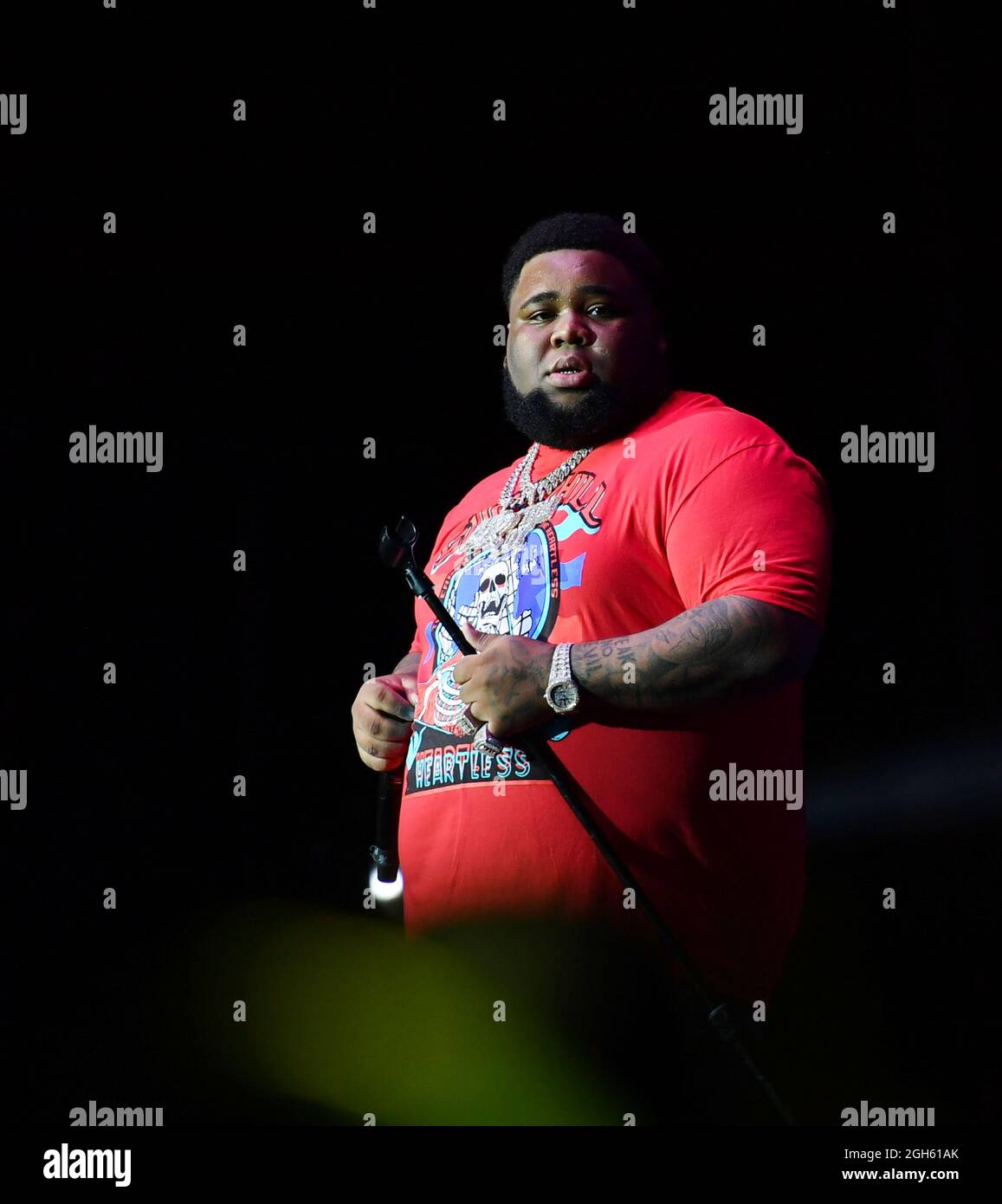 September 4, 2021, Portsmouth, Virginia, USA: ROD WAVE brings his ...