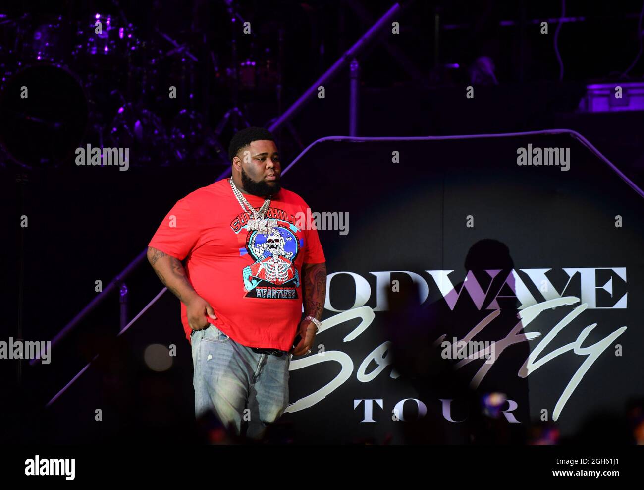 September 4, 2021, Portsmouth, Virginia, USA: ROD WAVE brings his ...