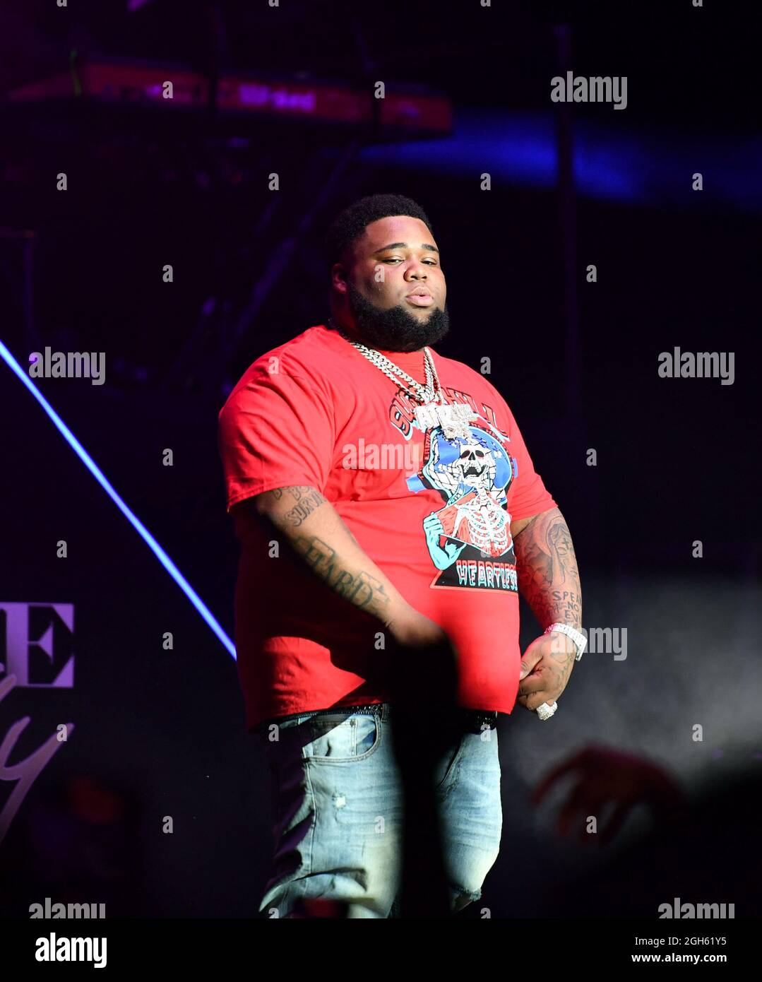 September 4, 2021, Portsmouth, Virginia, USA: ROD WAVE brings his ...