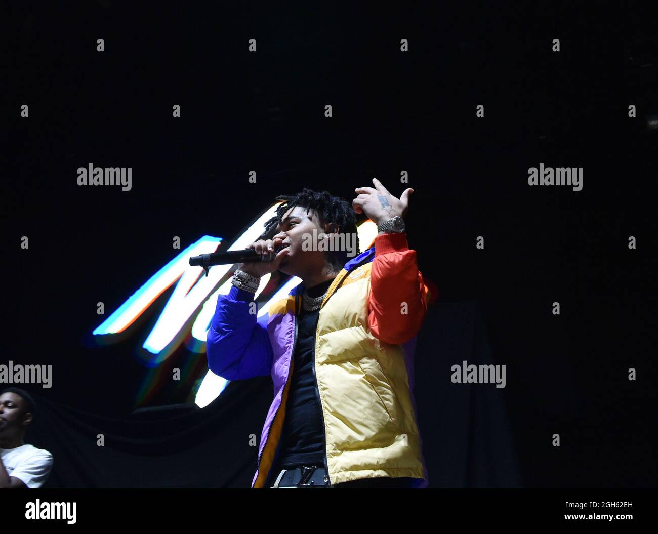 September 4, 2021, Portsmouth, Virginia, USA: Rod Wave Soulfly Tour brings NOCAP real name Kobe ...