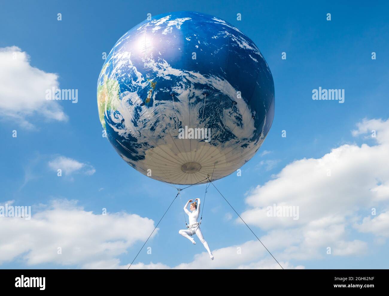 Giant puppets parade through during hi-res stock photography and images ...