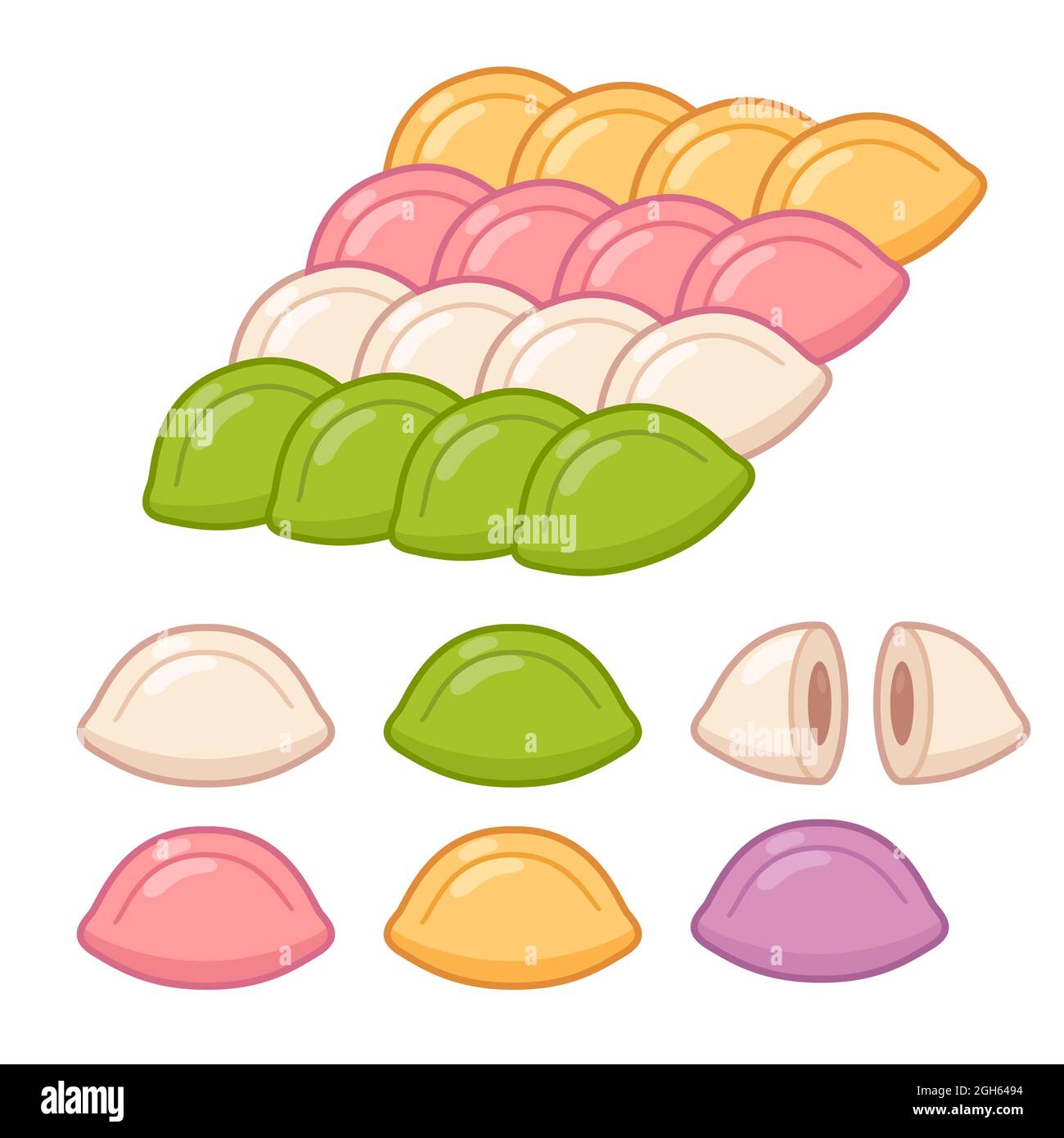 Cute food sweet cartoon Stock Vector Images - Alamy