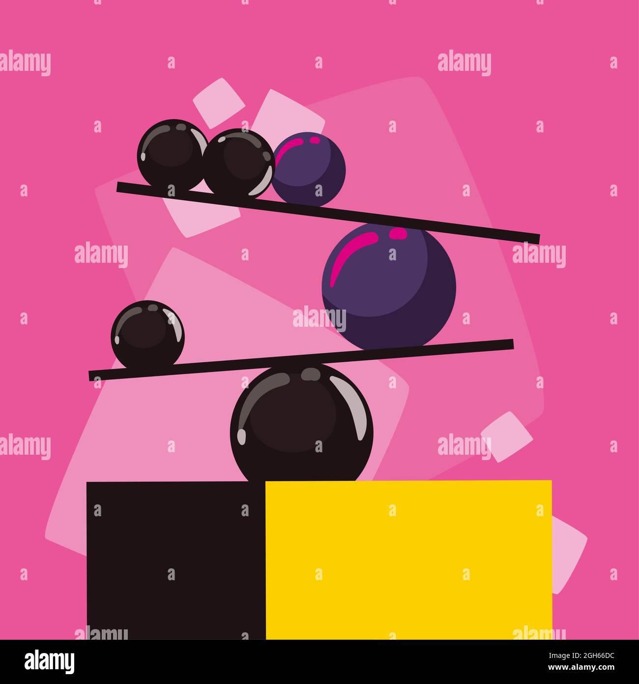 balls in balance concept icon scene Stock Vector Image & Art - Alamy