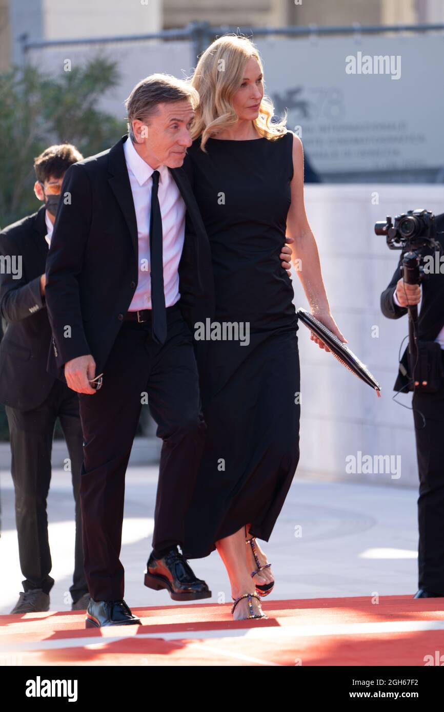 VENICE, ITALY - SEPTEMBER 05: Nikki Butler and Tim Roth attend the red ...