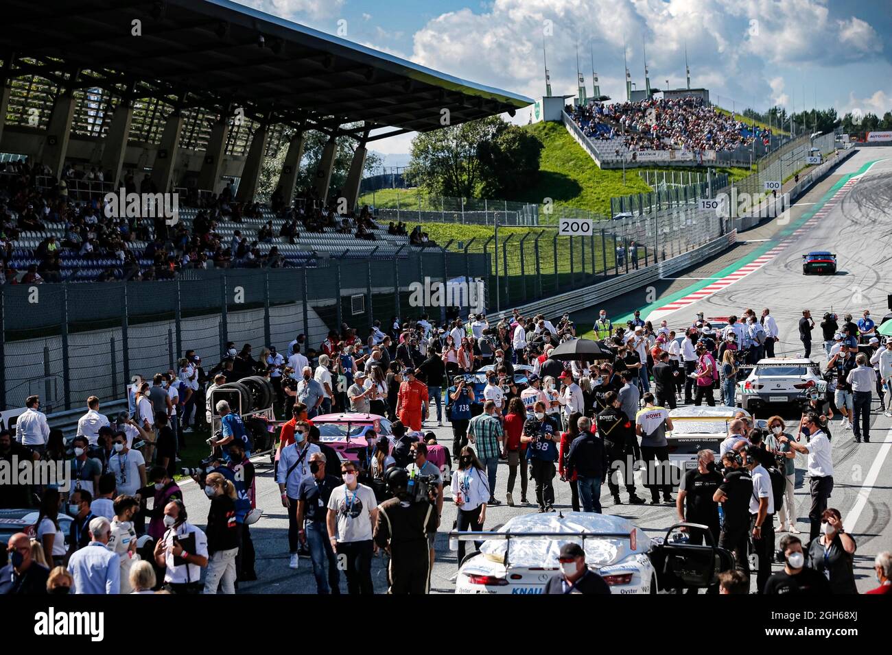 Spielberg: DTM Red Bull Ring 2021, (Photo by Hoch Zwei) Starting grid ...