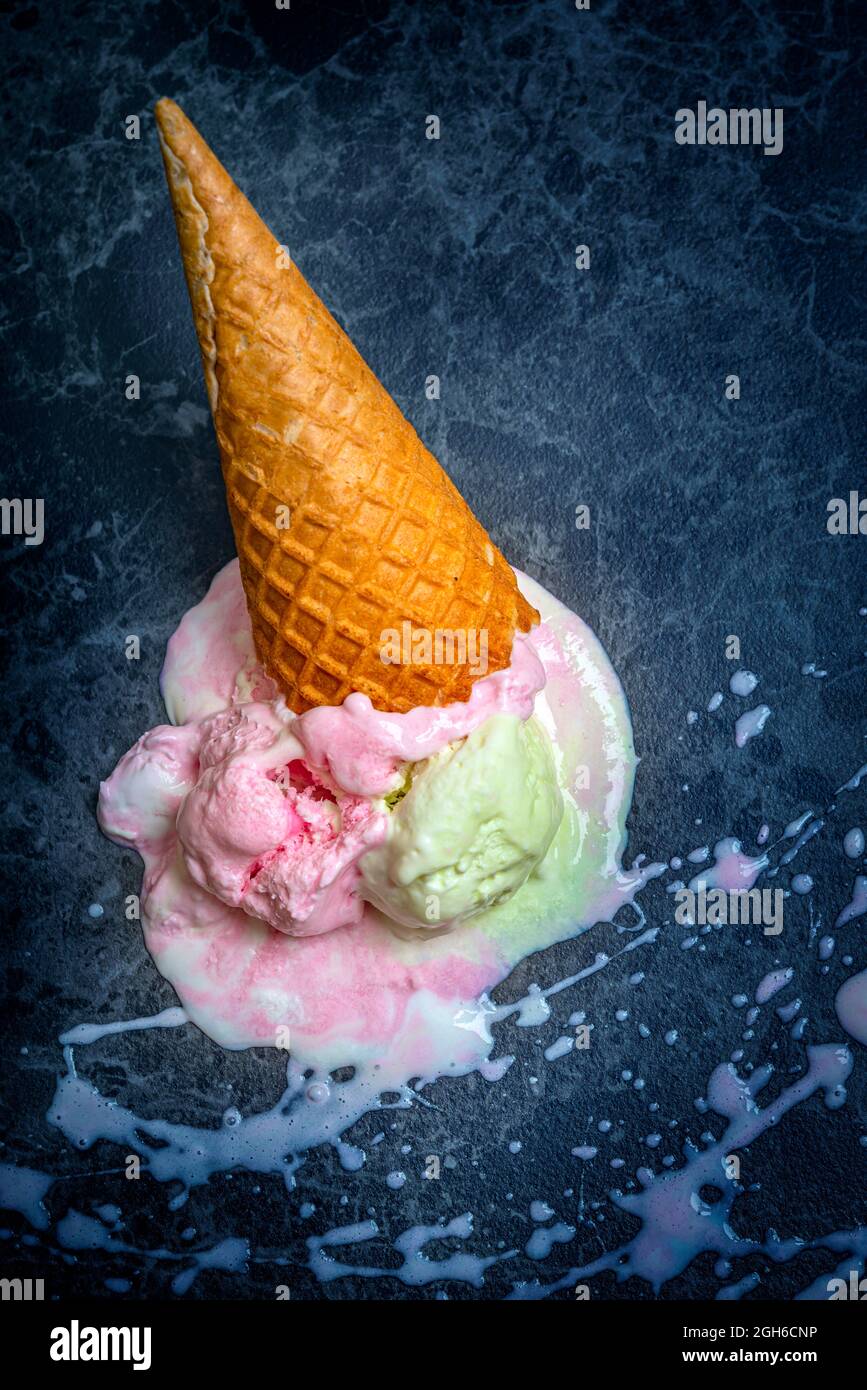 Melting Ice Cream Photography