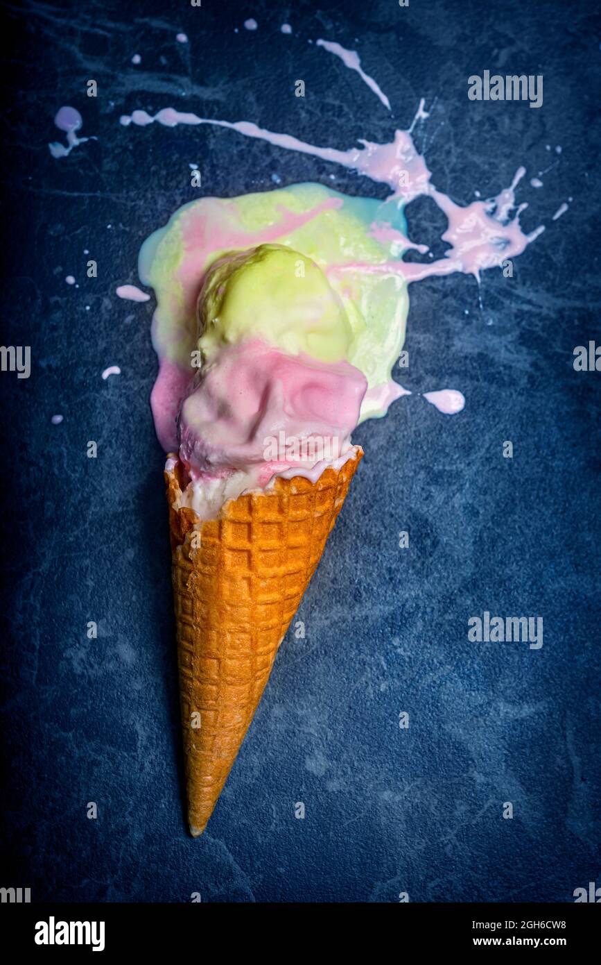 Melting Ice Cream Photography