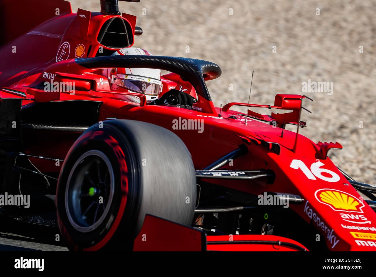 16 LECLERC Charles (mco), Scuderia Ferrari SF21, action during the Formula 1 Heineken Dutch ...