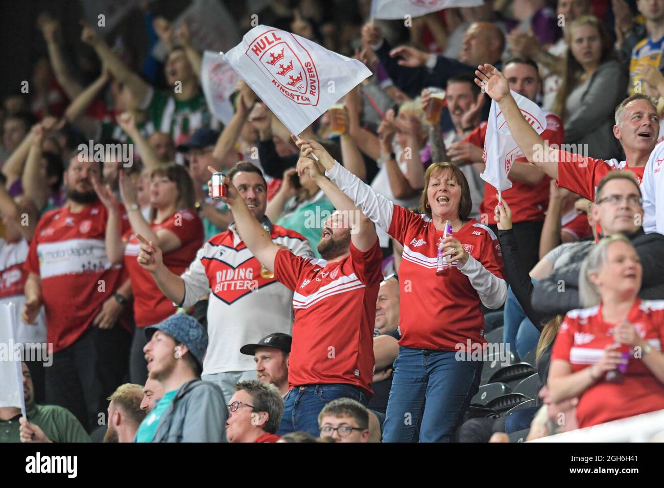 The Hull KR fans enjoy the game at Magic Weekend Stock Photo - Alamy