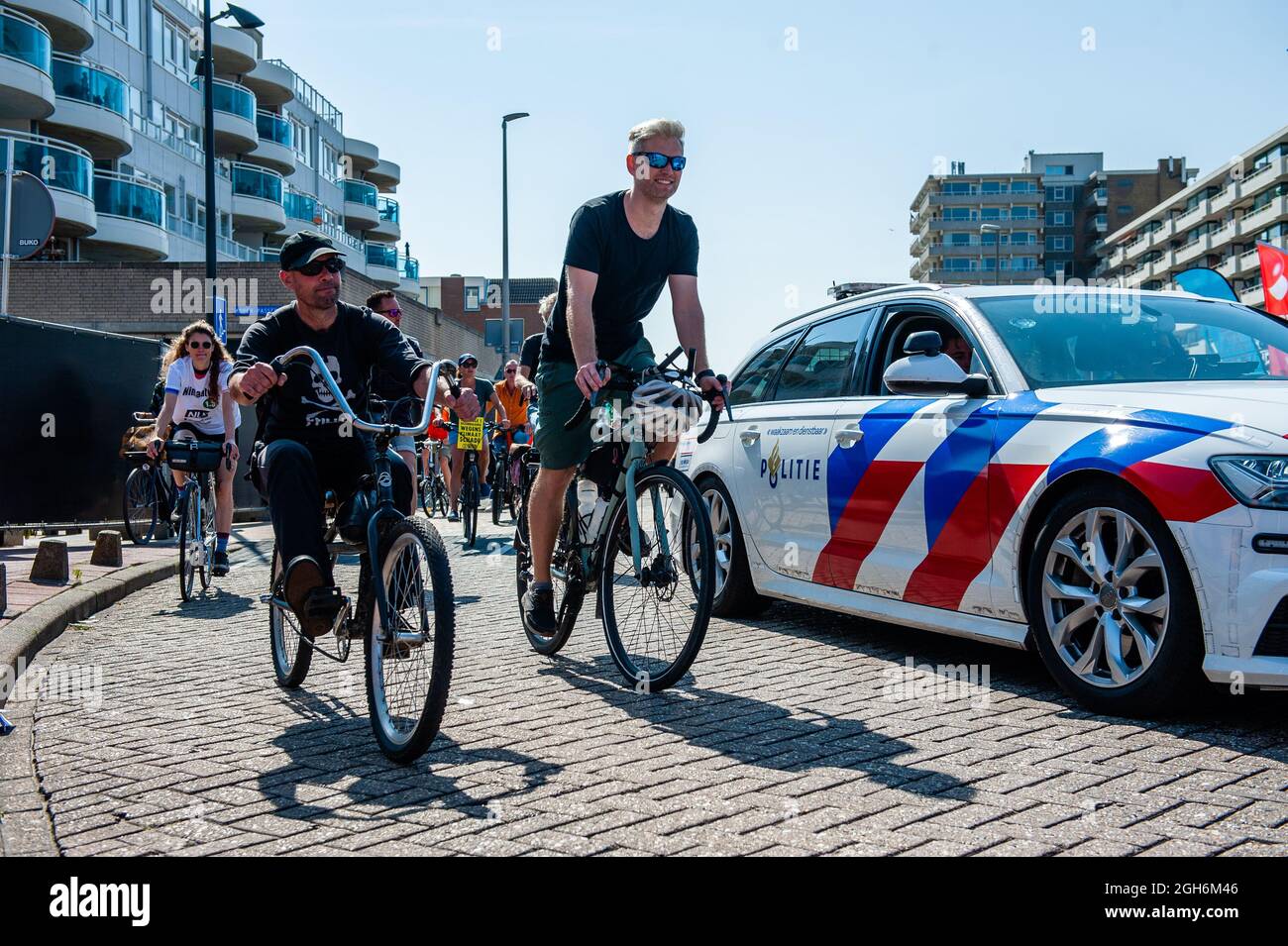 Amsterdam, Netherlands. 05th Sep, 2021. A Dutch police car is seen ...