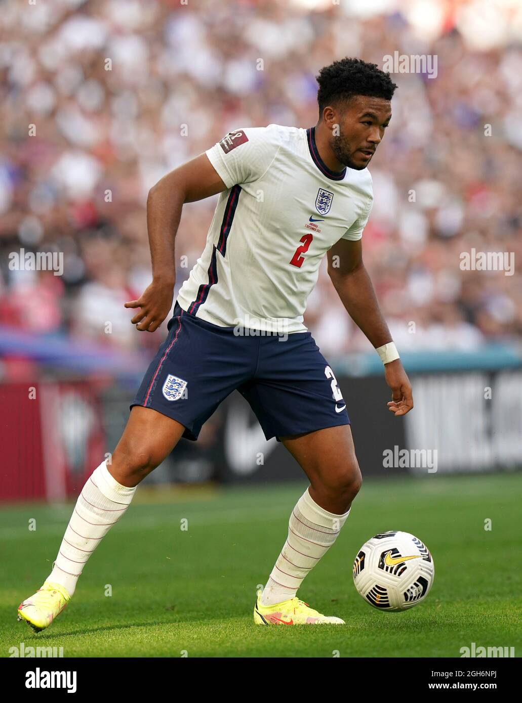 England's Reece James during the 2022 FIFA World Cup Qualifying match ...