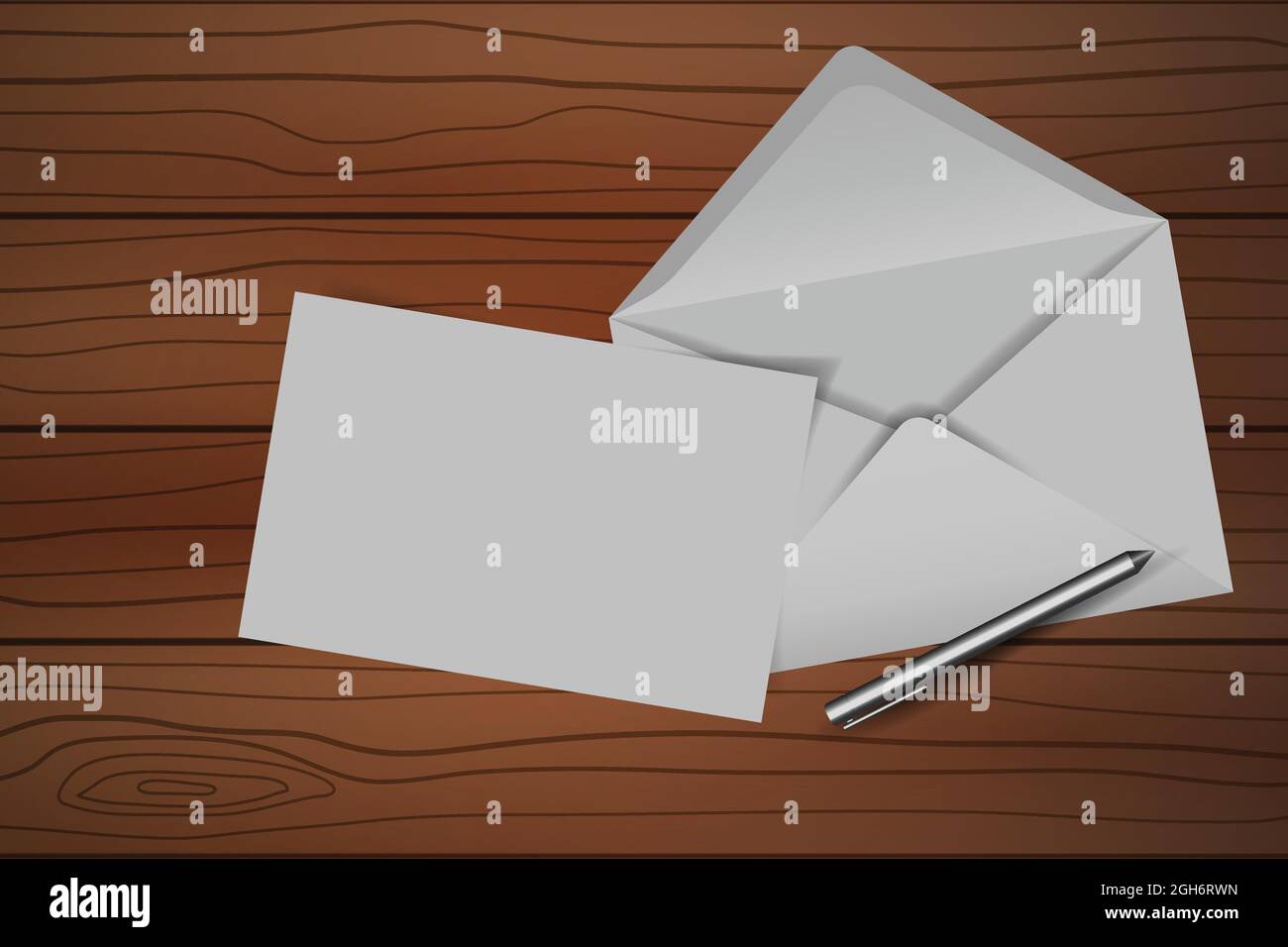 Envelope table note Stock Vector Images - Alamy