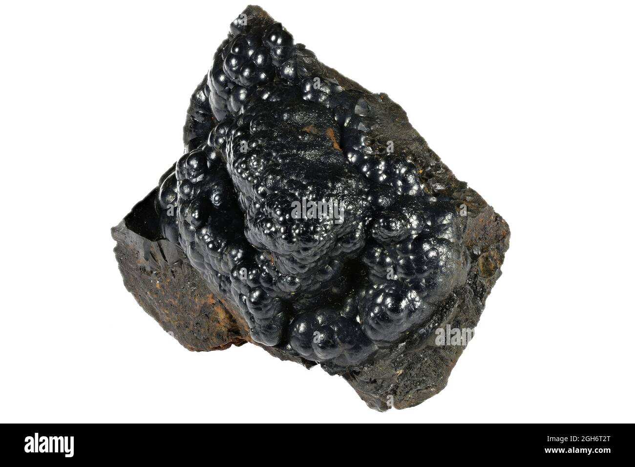 goethite from La Arboleda, Spain isolated on white background Stock ...