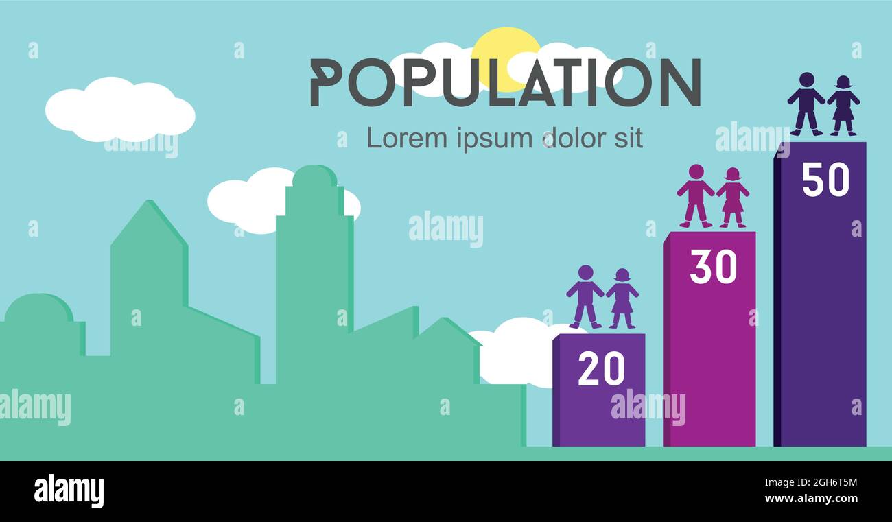 Population infographic design Stock Vector Image & Art - Alamy