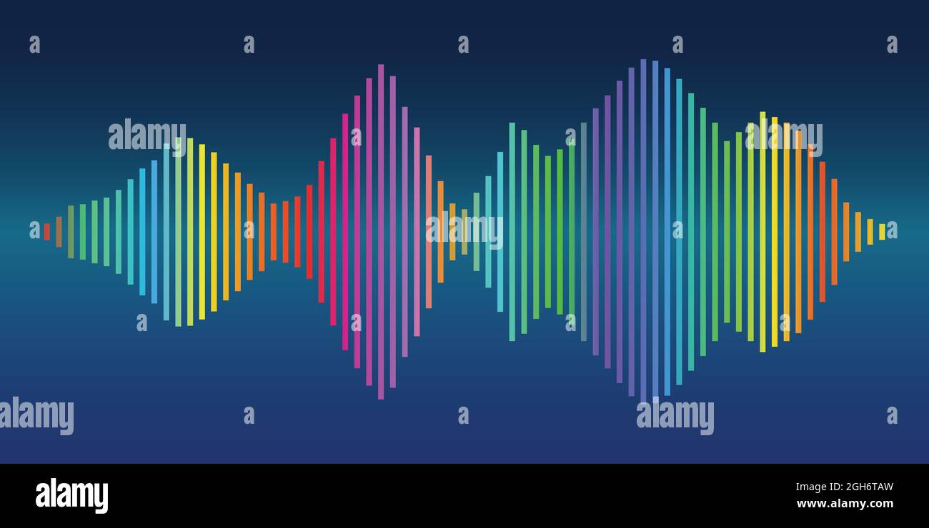 Colorful sound wave vector background Stock Vector Image & Art - Alamy