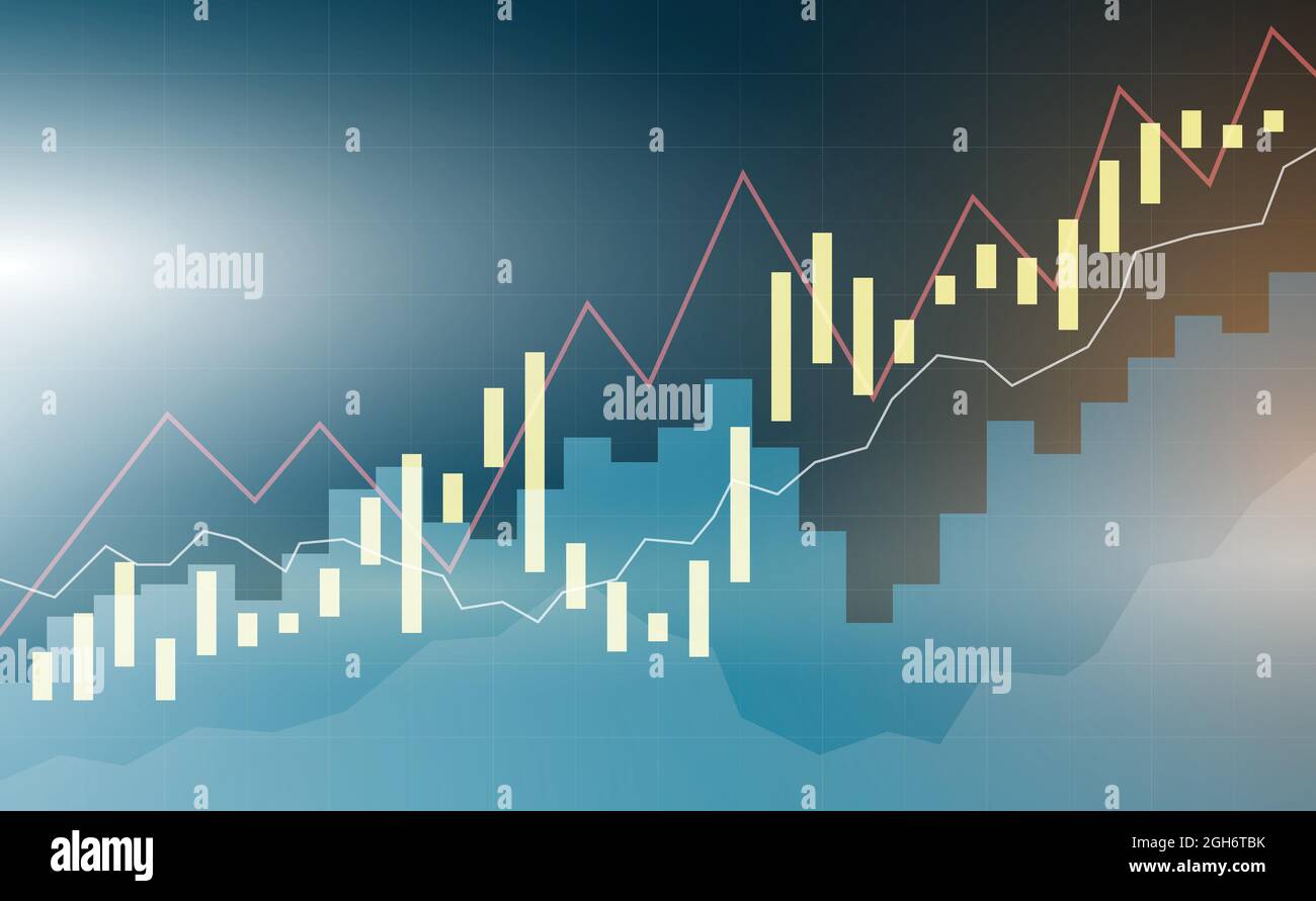 Background illustration of financial and investment techniques graph ...