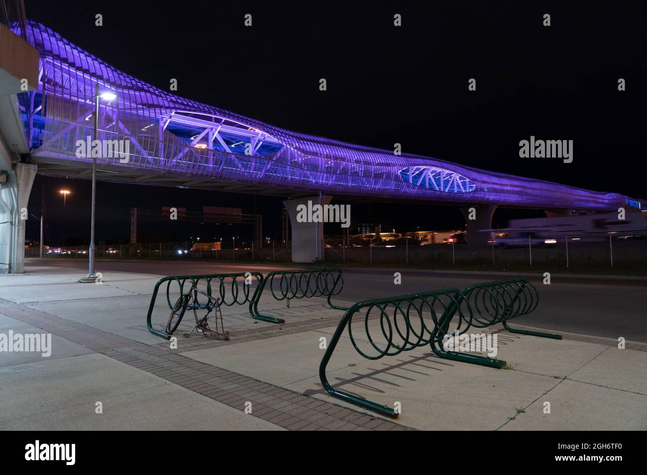Pickering Pedestrian Bridge is a bridge that brings train passengers to ...