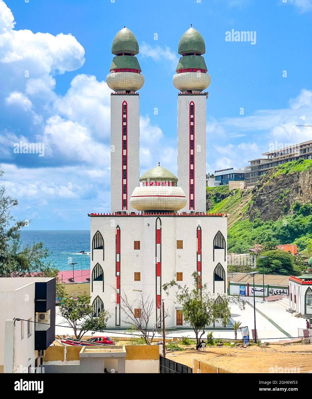 The divinity mosque, "mosquée de la divinité" in french, Dakar, Senegal ...
