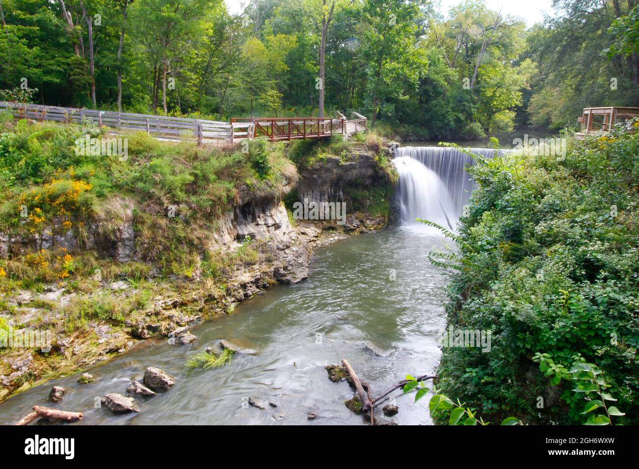 Cedar Cliff Falls, Cedarville, Ohio Stock Photo - Alamy