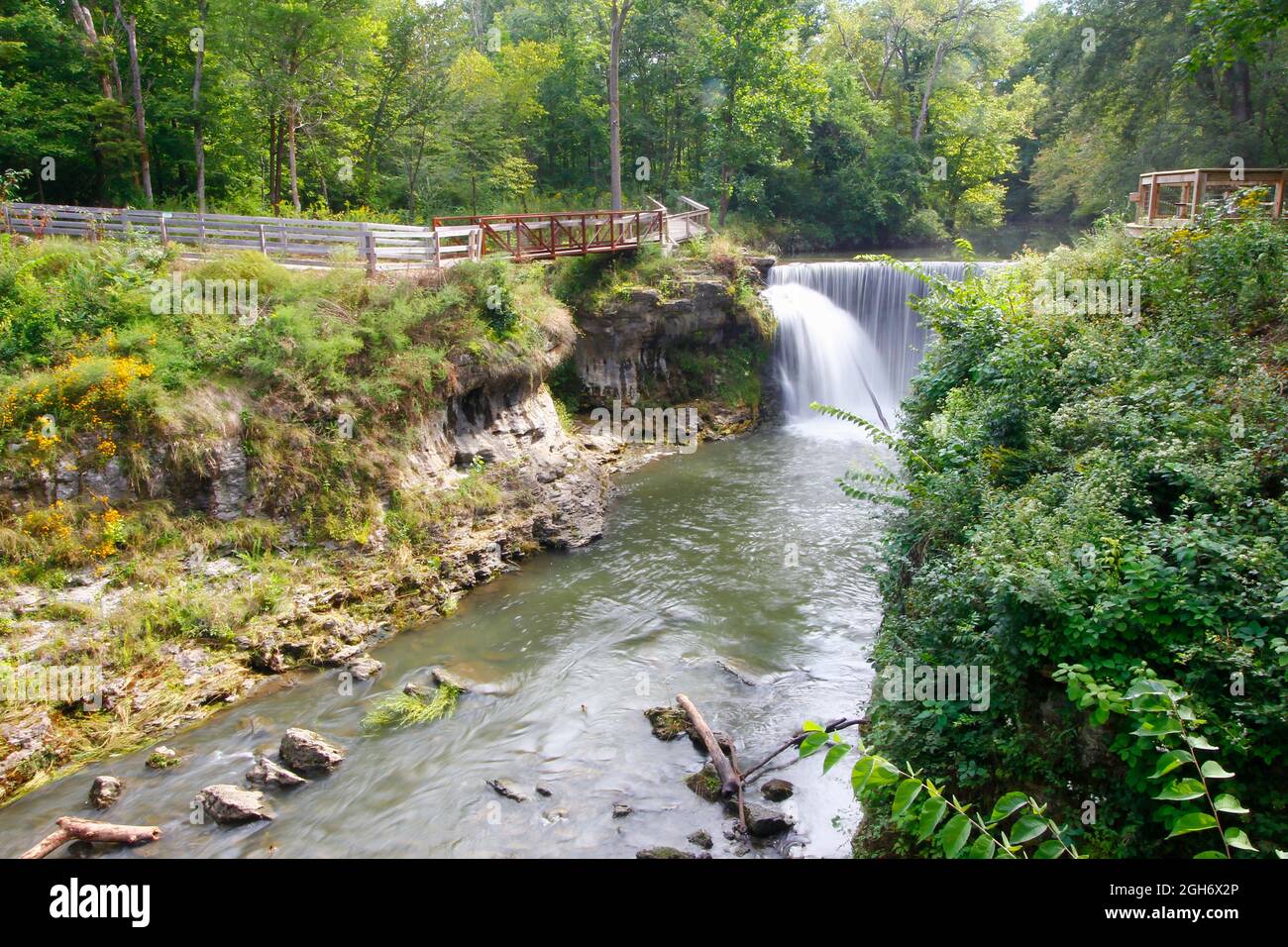 Cedar Cliff Falls, Cedarville, Ohio Stock Photo - Alamy