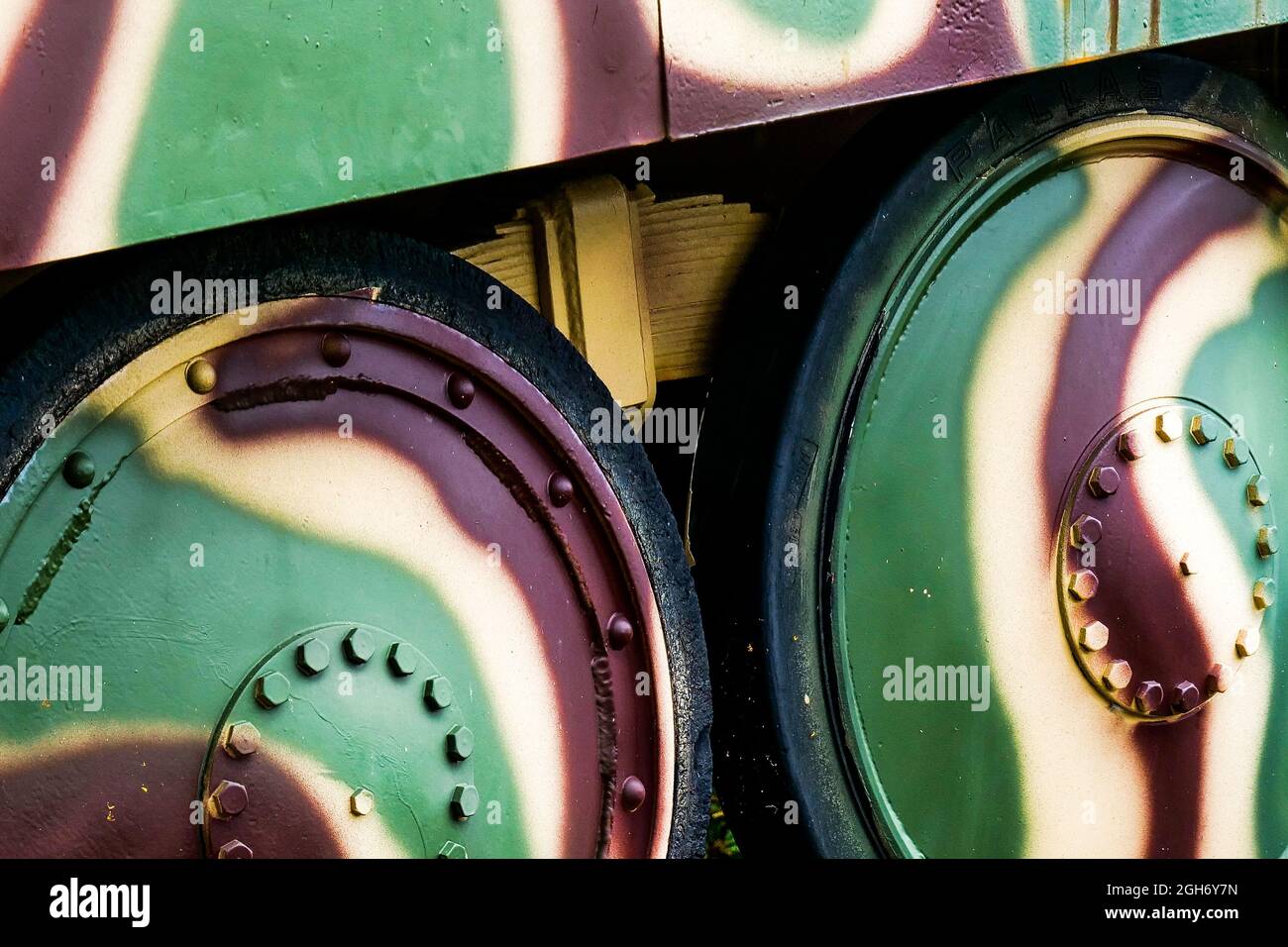 German WWII Jagdpanzer tank, Memorial of Normandy Battle, detail ...