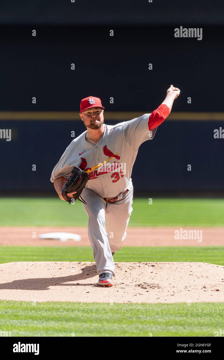 Milwaukee, Wisconsin, USA. September 5, 2021: St. Louis Cardinals ...