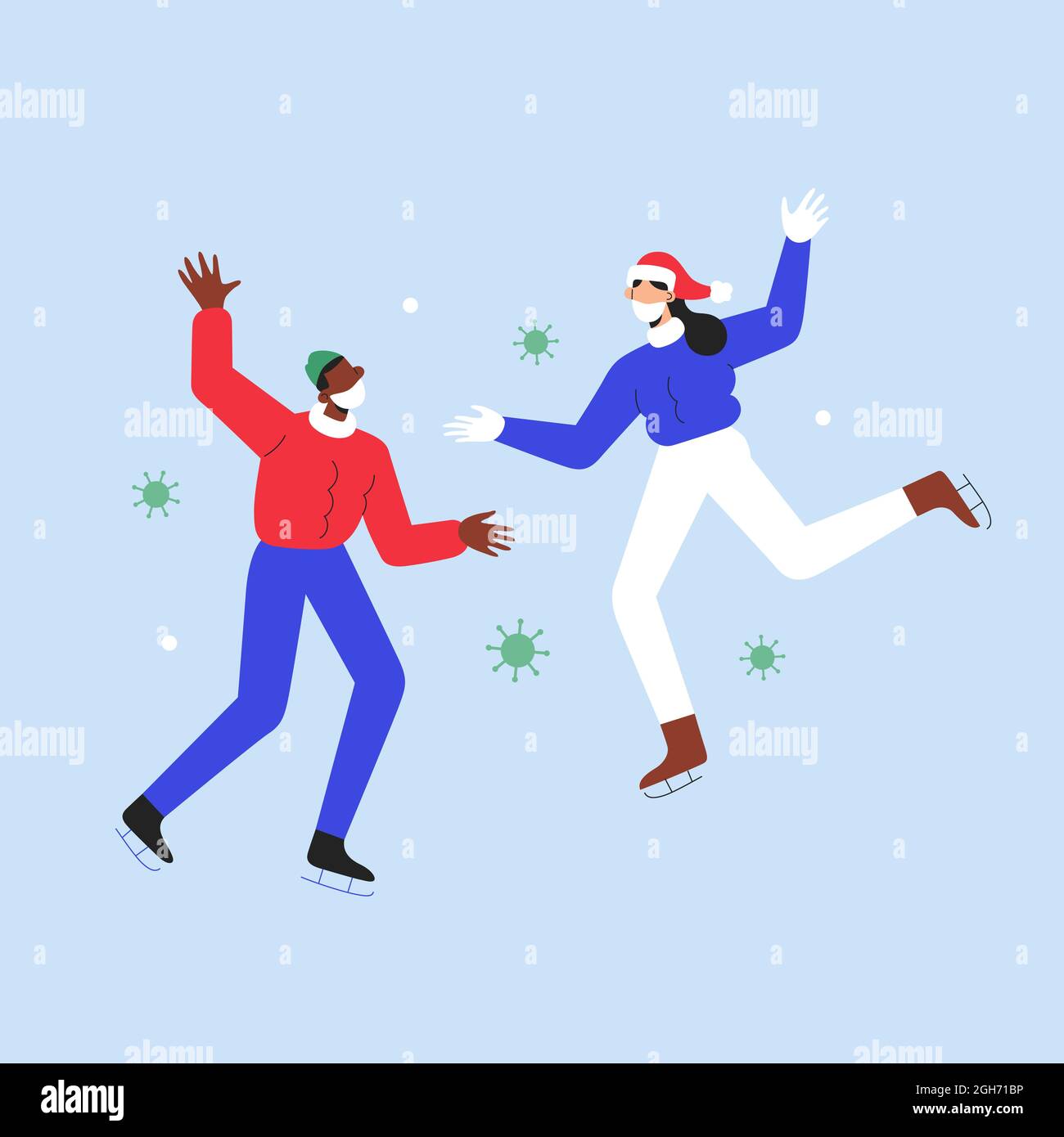 Couple face mask Stock Vector Images - Alamy