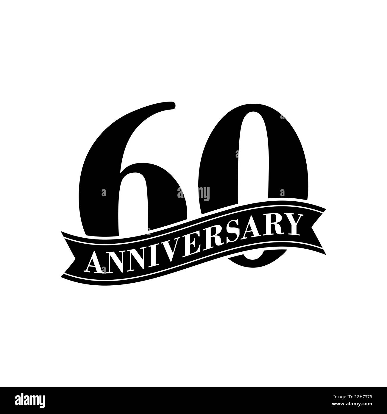 60th anniversary illustration Black and White Stock Photos & Images - Alamy
