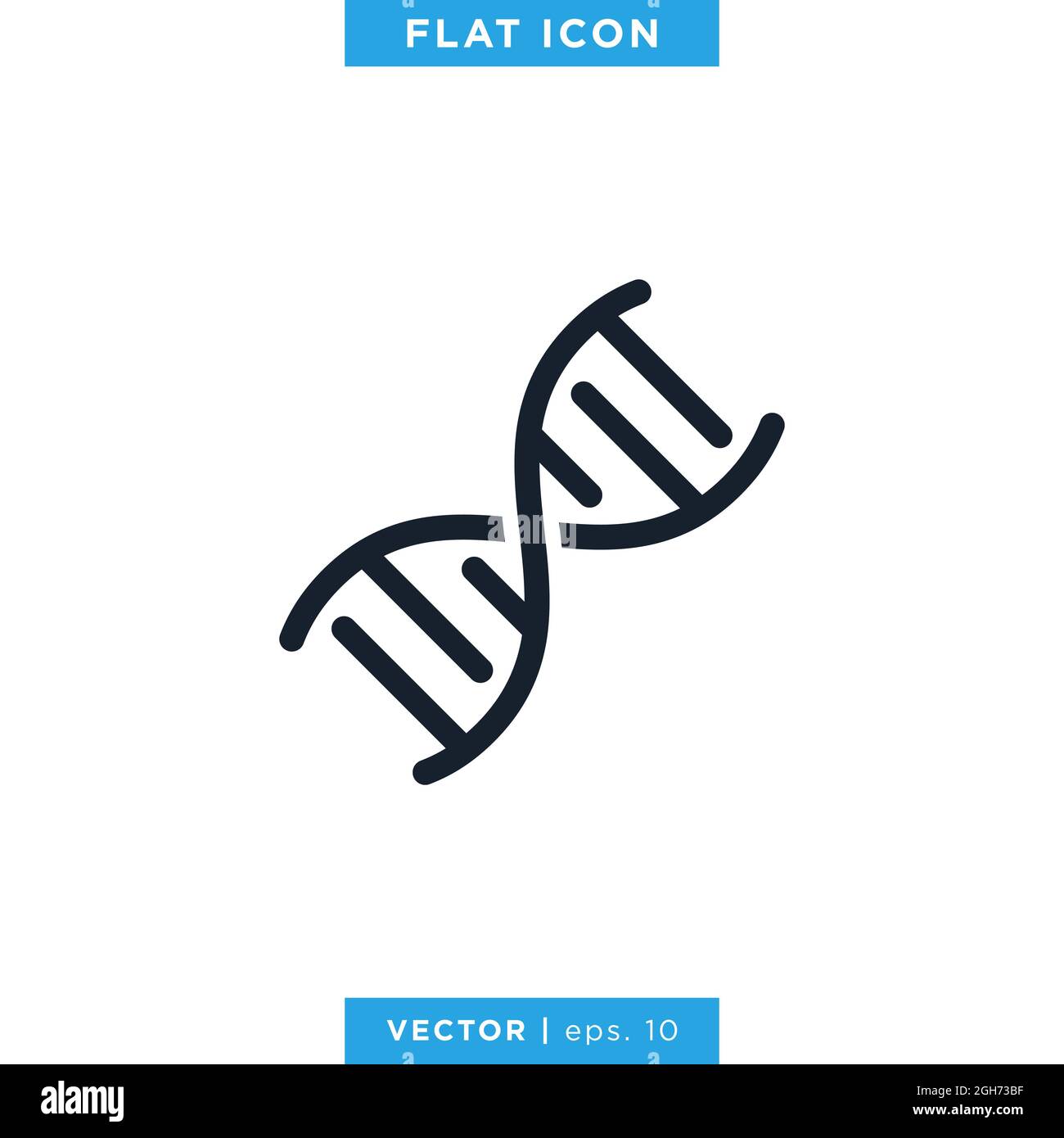 DNA Helix Icon Vector Stock Illustration Design Template. Vector eps 10 ...