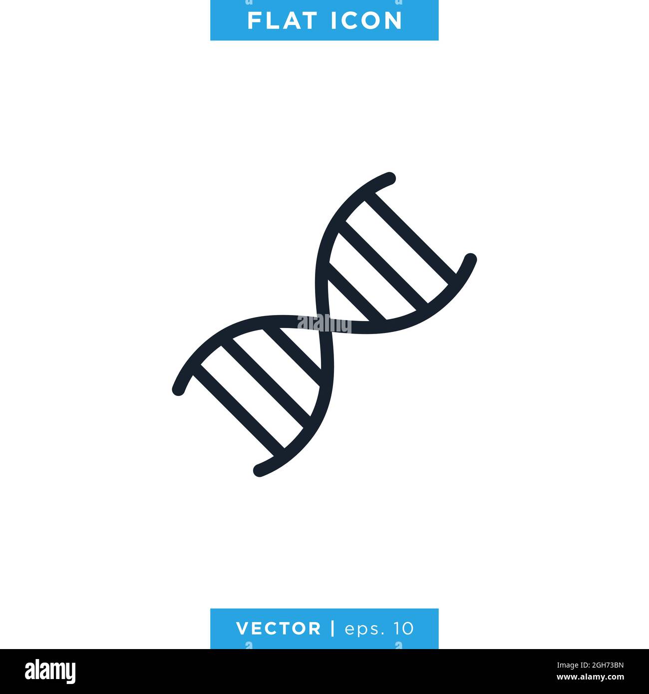 DNA Helix Icon Vector Stock Illustration Design Template. Vector eps 10 ...