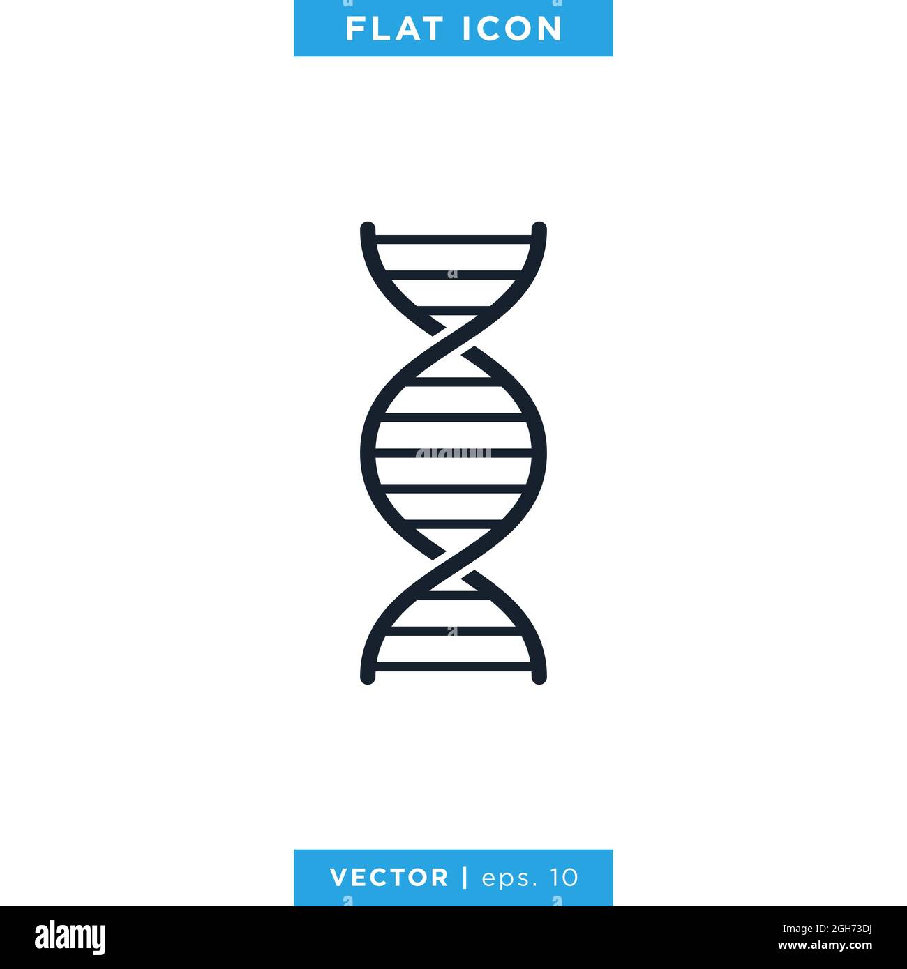 DNA Helix Icon Vector Stock Illustration Design Template. Vector eps 10 ...
