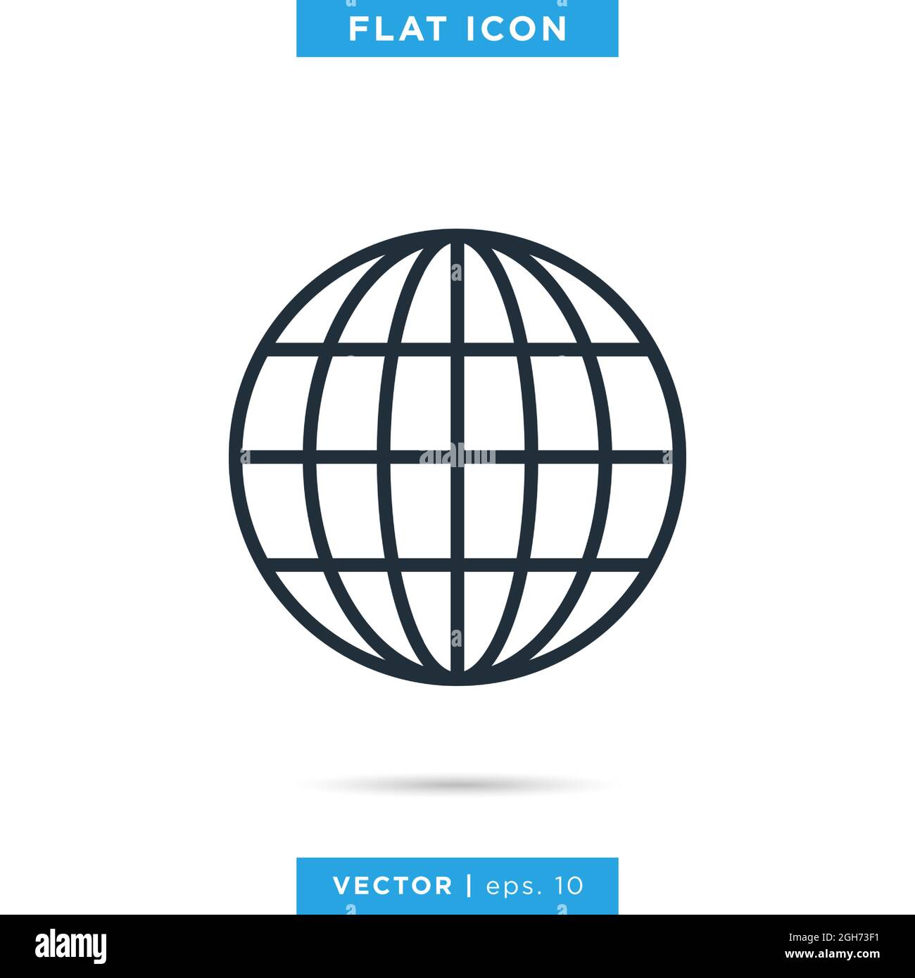 Globe icon vector stock illustration design template. Vector eps 10 ...