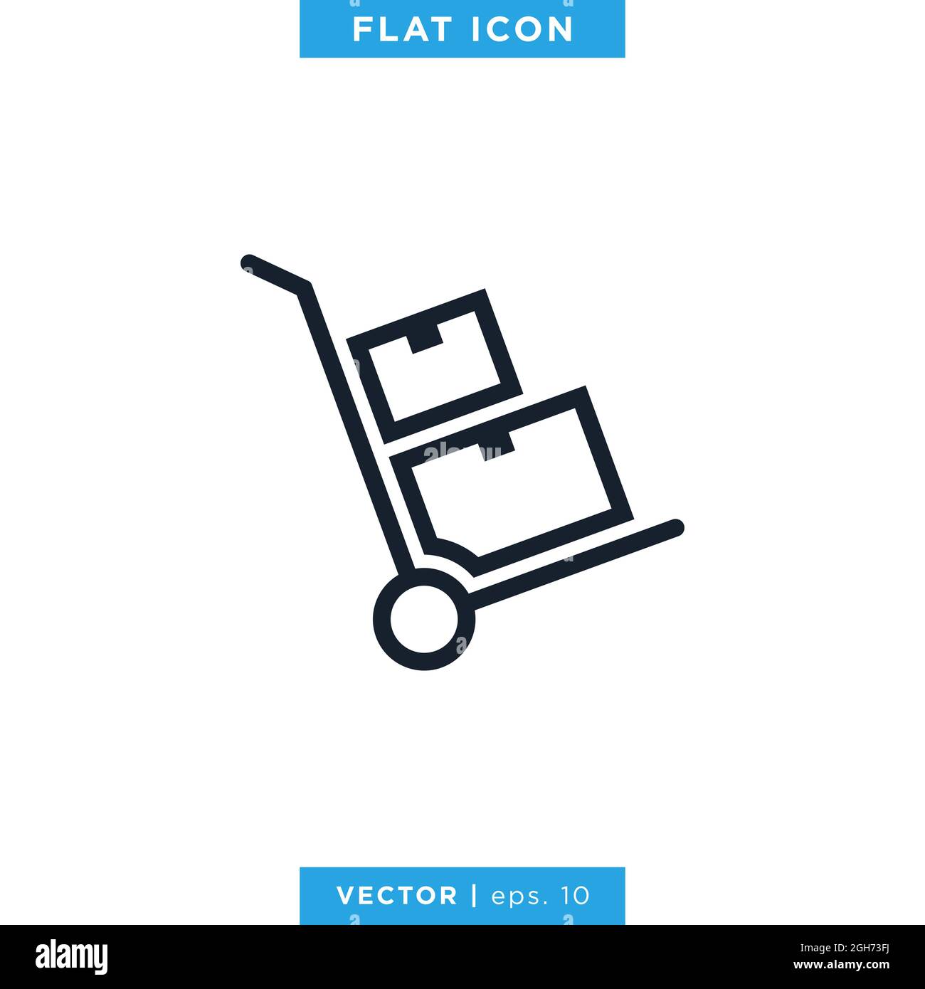 Handcart Icon Vector Stock Illustration Design Template. Vector eps 10 ...