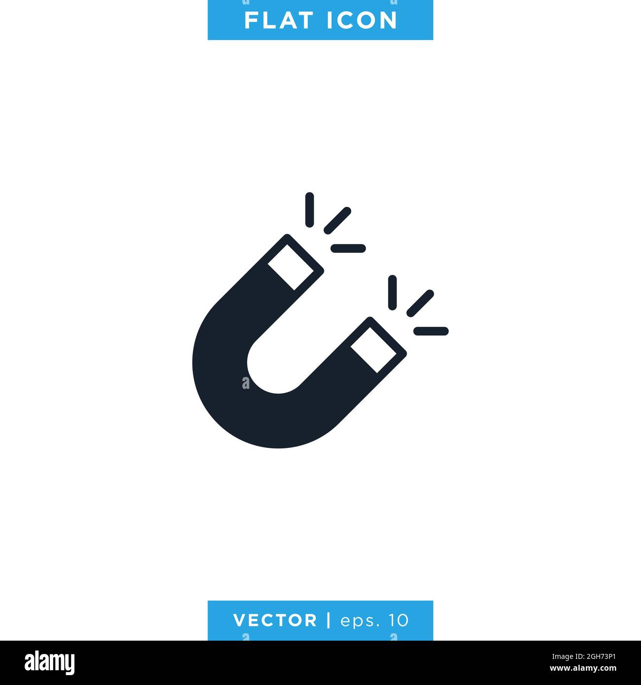 Magnet sign icon horseshoe symbol Stock Vector Images - Alamy