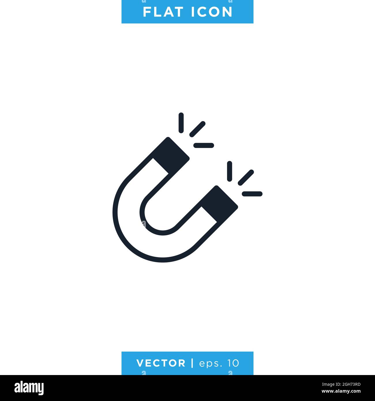 Magnet icon vector stock illustration design template. Vector eps 10 ...